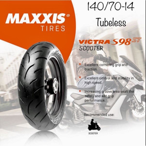 Maxxis 140/70-R14 EXTRAMAXX 140/70-R14 TUBE LESS Rear Two Wheeler Tyre ...