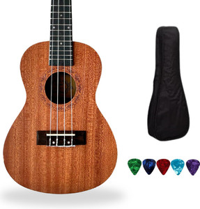 AMG Music 24Inch Concert Size Ukulele Solid Mahogany Wood Ukulele with ...
