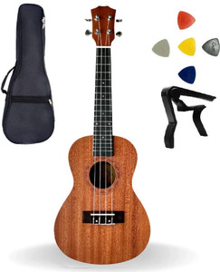 AMG Music 24inch Concert Size Ukulele Solid Mahogany Wood Body Ukelele ...