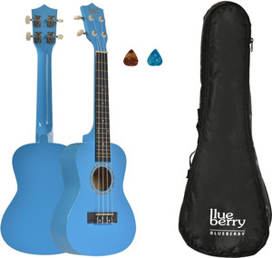 BLUEBERRY UK-40-Azure BLUE Concert (24 Inch) Aquila String | Body ...