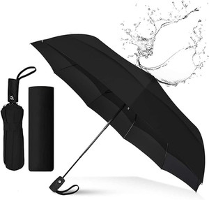 rabenda Double Layer Folding Portable Umbrella With Cover Or Rain & UV ...