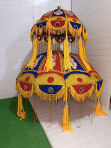 CHAMPARAN 3 Ft Wedding / Party Double Chatri Umbrella Light Umbrella ...