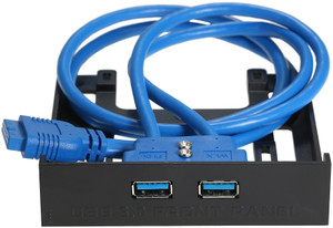 SCALEBEE USB 3.0 Front Panel Hub 2 Port Expansion Bay 20 Pin to USB3.0 ...