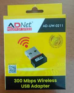 A.D NET POWER OF SPEED ADNET AD-UW-0211 AC300 MBPS WIRELESS WITH USB ...