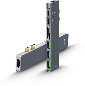 POWERUP Multiport USB-C Hub 8IN1, (3 USB-A, 2 Type-C, HDMI, SD & Micro ...