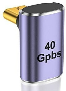 microware 40 GBPS Type C Male to Female 90Degree Right angle Up and ...