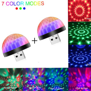 Wanzhow USB Party Lights Mini Disco Ball Led Small Magic Ball Colorful ...