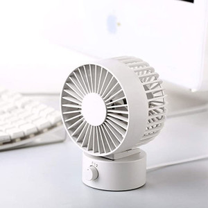 ONTUBE USB Fan Potable USB-powered table fans 2-speed control White USB ...