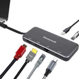 Honeywell 6IN-01-DOC 6-in-1 Type C Docking Station, Dual 4K HDMI Port ...