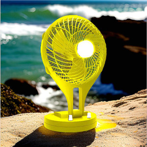 GUGGU Wind Cool Fan: 6 Steps, 2000mAh Battery, High Speed, LED ...