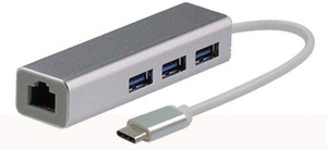 RHONNIUM Type C USB 2.0 HUB RJ45 Network Card Lan Adapter-X15 Type C ...