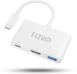 Tizum USB Hub USB Extension Hub, 3-in-1 Portable Multiport Adapter ...