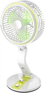 Sampri Folding Rechargeable Fan Powerful LED Light And Multifunction ...