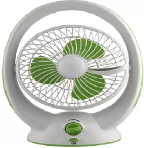 ZVR JL-8215 Rechargeable Fan with 3 Speeds 3 Blade Table Fan Portable ...