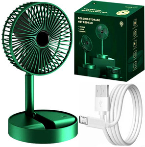 SPERO Powered Silent Small Table Fan for Bedroom Office Outdoor Air ...
