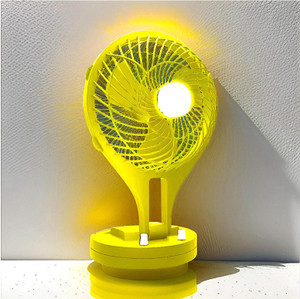 GUGGU Wind Cool Fan: 6 Steps, 2000mAh Battery, High Speed, LED ...