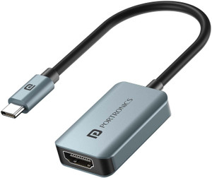 Portronics Mport X Type-C to HDMI Adapter with 4K@60Hz UHD & Aluminium ...