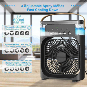 DIGIWINS Mist throw fan with timer Personal AC Fan cooler USB Air ...