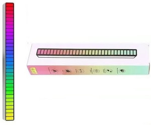NKL Led RGB Light Bar RGB Music Level Indicator Light USB Charge 72 Led ...