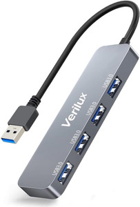 Verilux 4 in 1 Aluminum Alloy Usb Hub,Usb Hub for Laptop,Usb Hub 3.0 ...