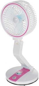 KANHAYA USB Table Fans Folding Rechargeable Fan LED Light And ...