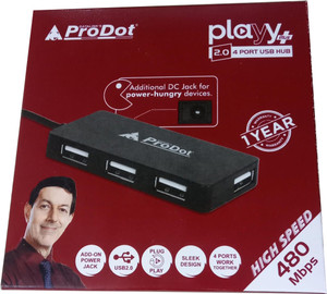 PRODOT USB HUB PLAY PLUS DIC-USB_HUB-4_1P USB Hub Price in India - Buy ...
