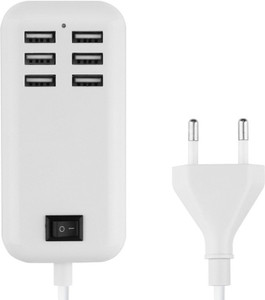 Explorer 6 Port USB Desktop Charger AC Power Adapter Cord EU Plug/US ...