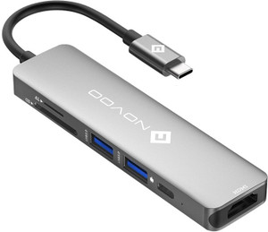 NOVOO by Realme TechLife 6 in 1 Pro Type C NVHUBSG2U6PXL-RM USB Hub ...