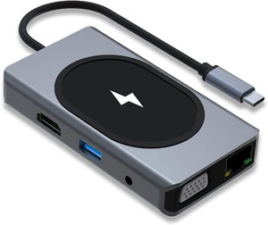 RuhZa USB C to HDTV Multifunction Adapter, 9 in 1 USB to HDMI RJ45 PD ...