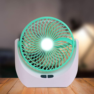 NKZ USB Table Fans Folding Rechargeable Fan LED Light USB Table Fans ...