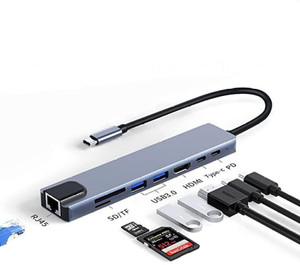Haze USB C to HDTV 8 in 1 HZ_USB Gadget07 USB Hub Price in India - Buy ...