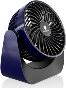 HOMEBASIC Portable Mini 3-Speed Fan Adjustable 360° Rotation 2000mAh ...