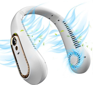 Solisca Neck Fan,Hands Free Bladeless Mini USB Personal 360° Air Outlet ...