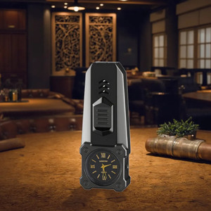 MOUNT WOLF Pocket Size Refillable Butane Gas Double Jet Flame Lighter ...