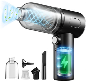 Flipzy VCLN-MINI-BLK - Rechargeable Mini Vacuum Cleaner for Home & Car ...