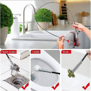 cvc Stainless Steel Hair Catching Drain Cleaner Wire Spring Sink ...