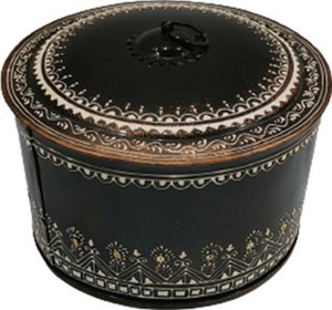 Elysian Decor Iron Makeup Black Box for Women Hand Carved with ...