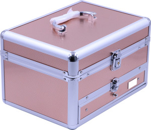 Bridal Professional Hard Sided Aluminum Metal Beauty Makeup Cosmetics ...