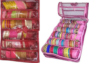 BRAVO AND CO Presents Combo of Pink bangle box + Maroon Bangle box ...