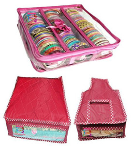 atorakushon new ® Satin 3 Rods Bangle Box Ring Earring Box Saree ...
