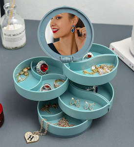 charcoale HOUSE 360 Rotating 4 layer box with For Vanity Box jewelry ...