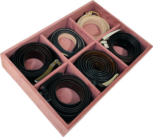 la trove Luxury Velvet 6 Slot BELT TRAY Organiser For Drawer And ...