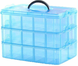 VYATIRANG 3 Layer Stackable Storage Container with 30 Compartments ...