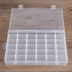 Rudrisha 36 Grid Cells Plastic Multipurpose Jewelry Organizer Storage ...