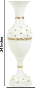 DC Craft Iron Vase (24 inch, White) Iron Vase Price in India - Buy DC ...