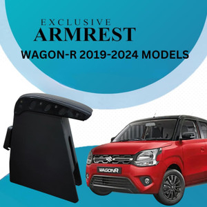 PABLA ENTERPRISES Wooden Car Center All black Armrest Console for ...