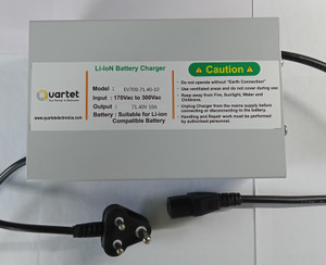 Quartet 60 Volts 71.40 Cutoff 10 Amp battery charger for e bikes 45 Ah ...