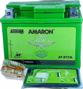 SHASHI 4 L Amaron Battery For Passion Pro, Splendor Pro Shine ETC 4 Ah ...