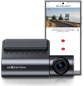 NEXDIGITRON ACE2 DashCam, Real 2K 1440P, Voice Control, Super-Capacitor ...