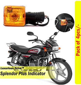 Luxurious Drive Front, Rear LED Indicator Light for Hero Splendor Plus ...